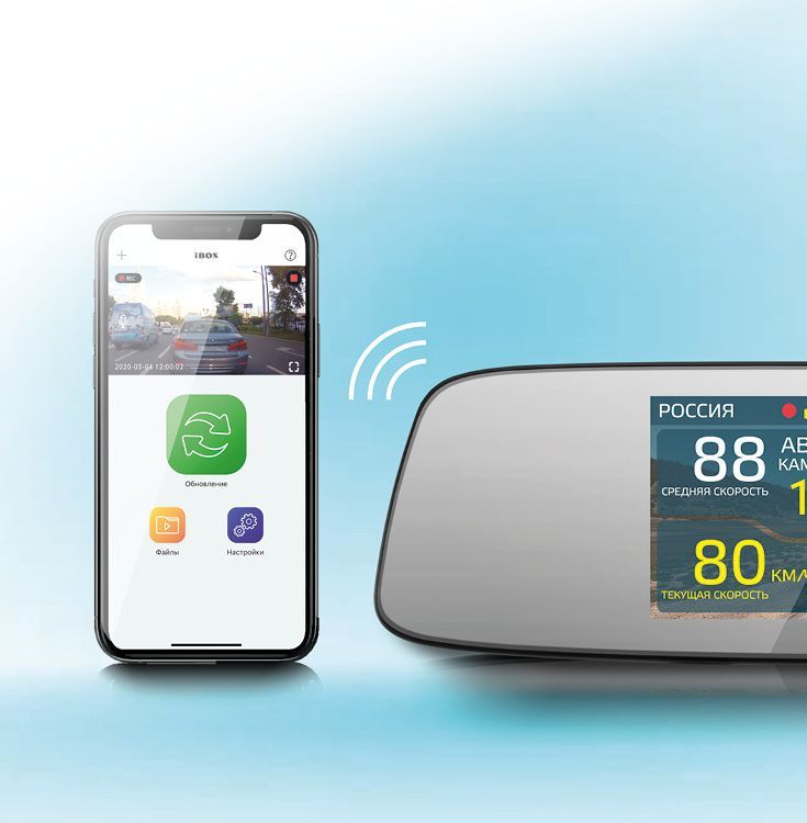 Купить видеорегистратор зеркало с gps/глонасс базой камер ibox rover ...